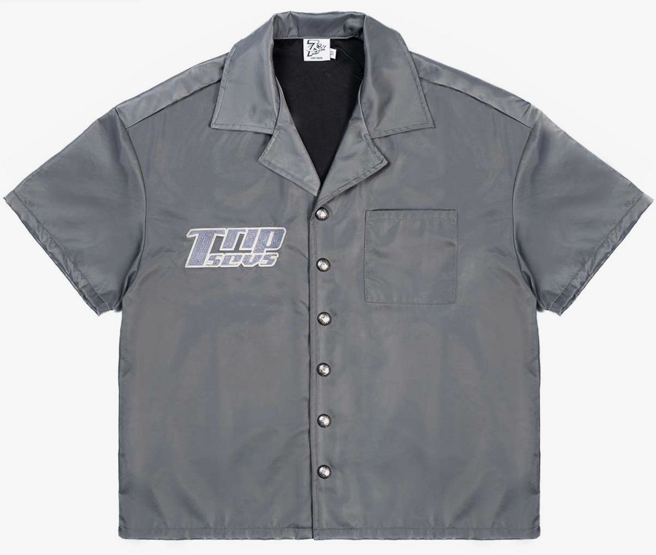 Triple Sevens Nylon Button Up Grey – Hotbox | Buy-Sell-Trade