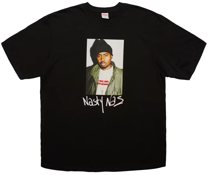 Supreme Nas Tee Black – Hotbox | Buy-Sell-Trade